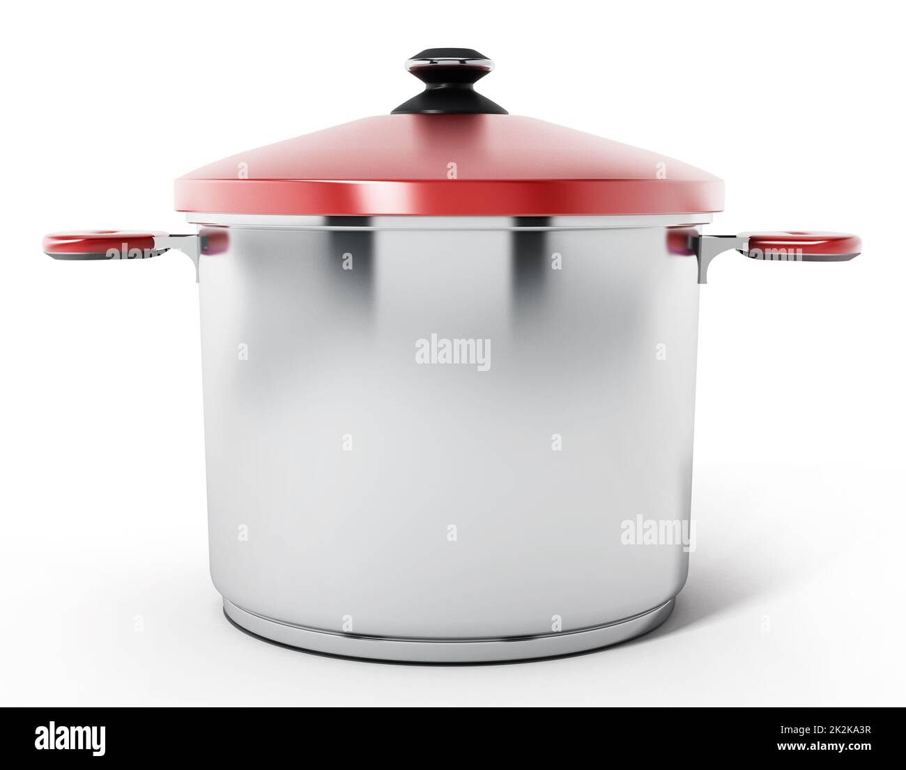 Cooking pot isolated on white background. 3D illustration Stock Photo ...