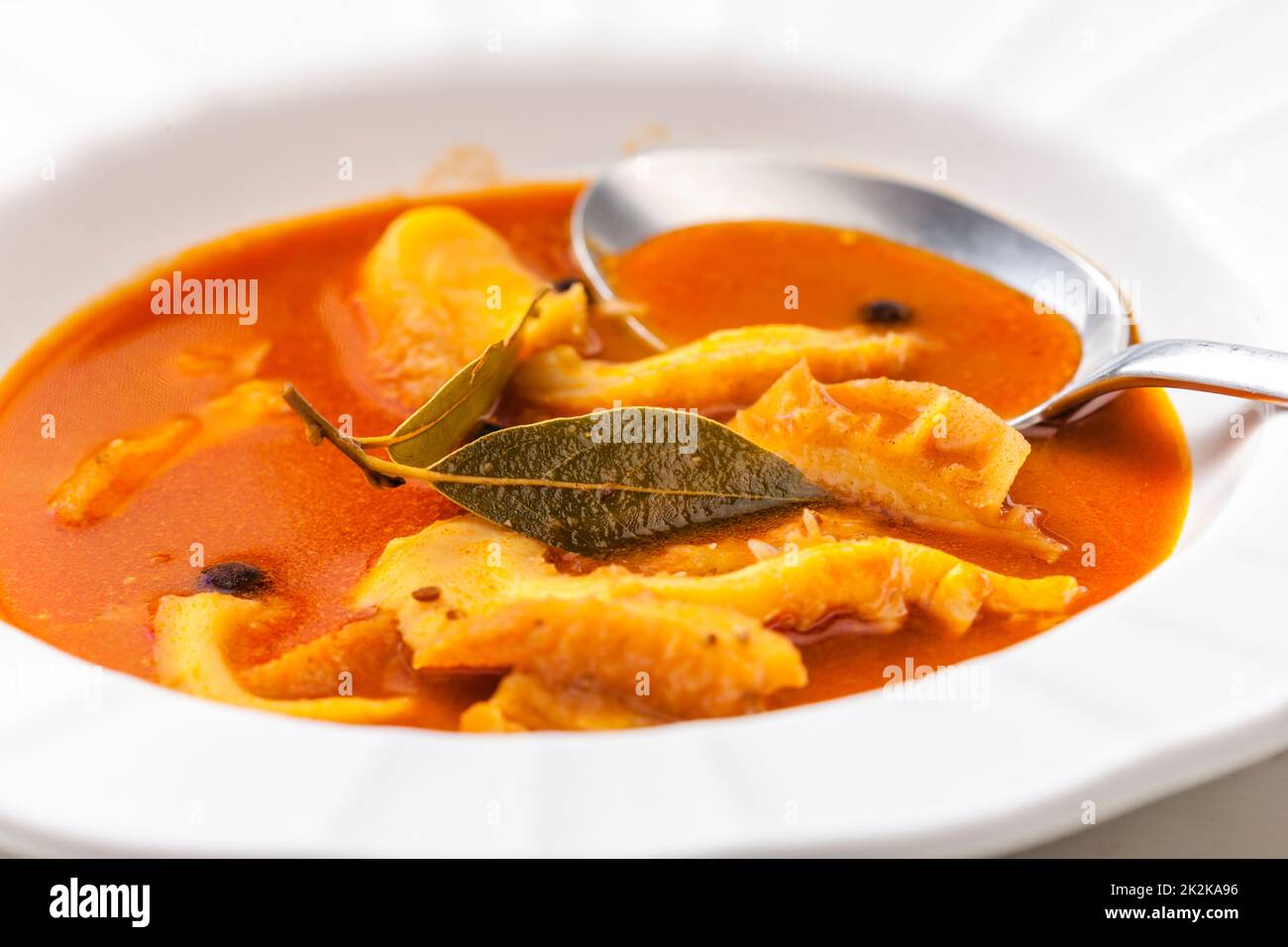 still life of tomato and tripe soup Stock Photo - Alamy