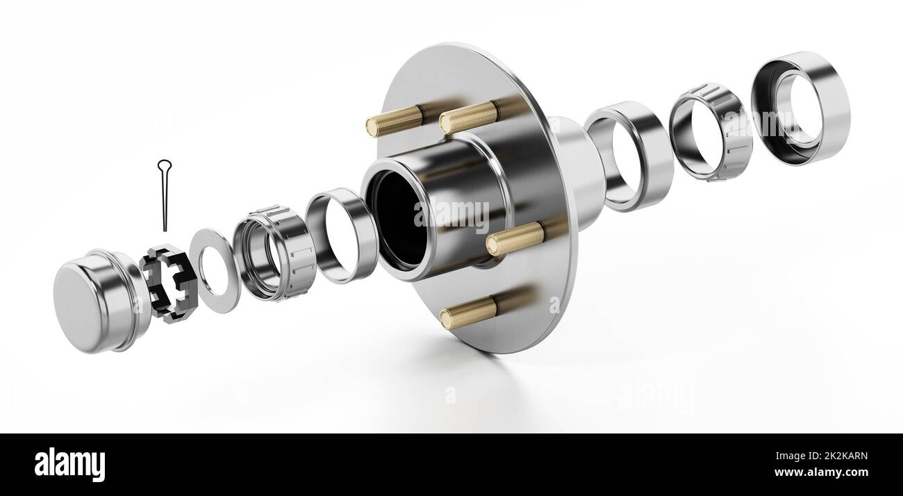 3D structure of a wheel bearing. 3D illustration Stock Photo - Alamy