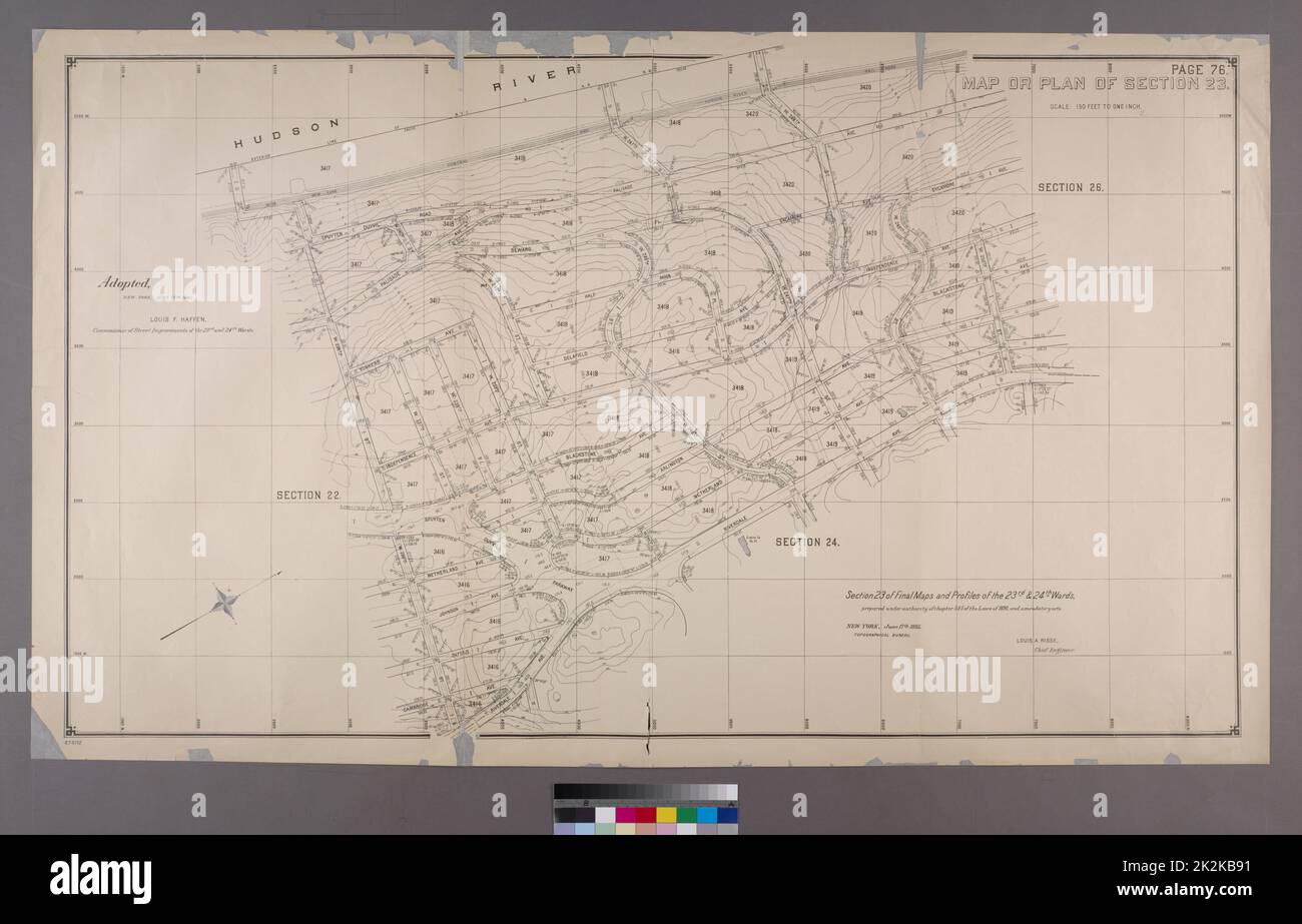 New York (N.Y.). Topographical Bureau. Cartographic, Maps. 1892 - 1895 ...