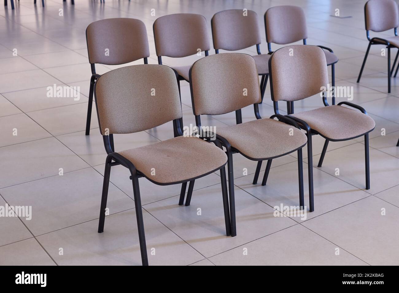 Rows of Chairs Stock Photo - Alamy