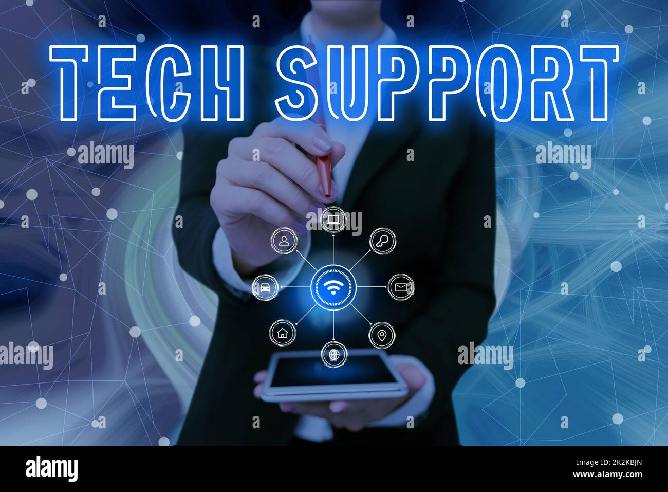 Handwriting text Tech Support. Word for Assisting individuals who are ...