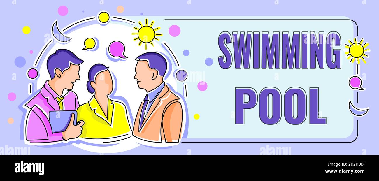 Inspiration showing sign Swimming Pool. Business overview Structure ...