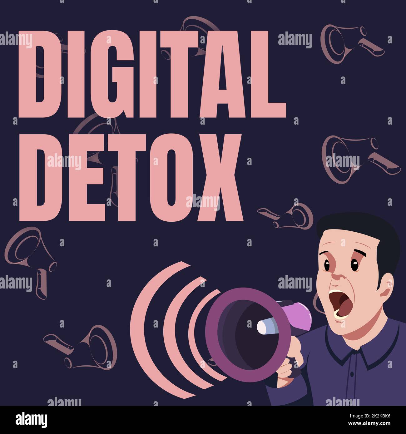 Conceptual display Digital Detox. Business idea Free of Electronic ...