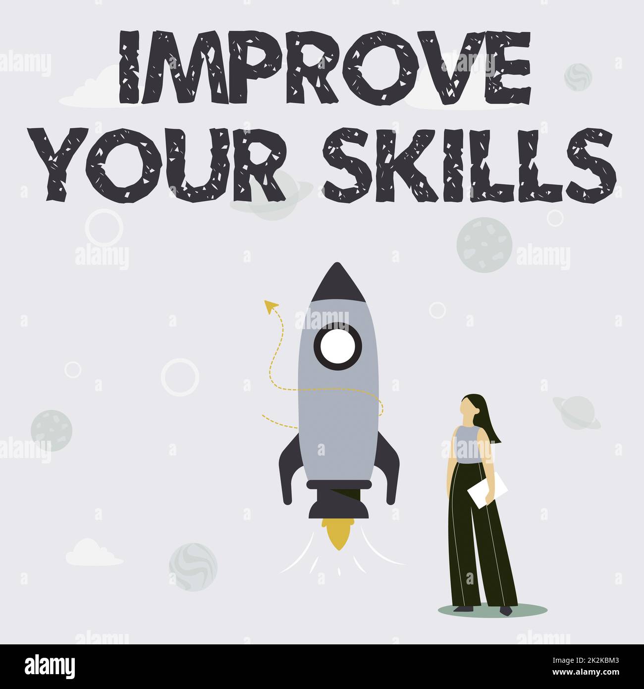 Text sign showing Improve Your Skills. Business concept get better at ...