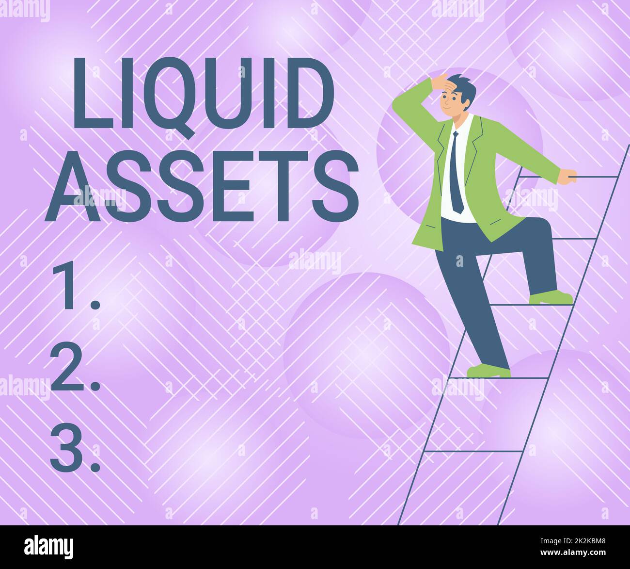 Conceptual caption Liquid Assets. Word for Cash and Bank Balances ...