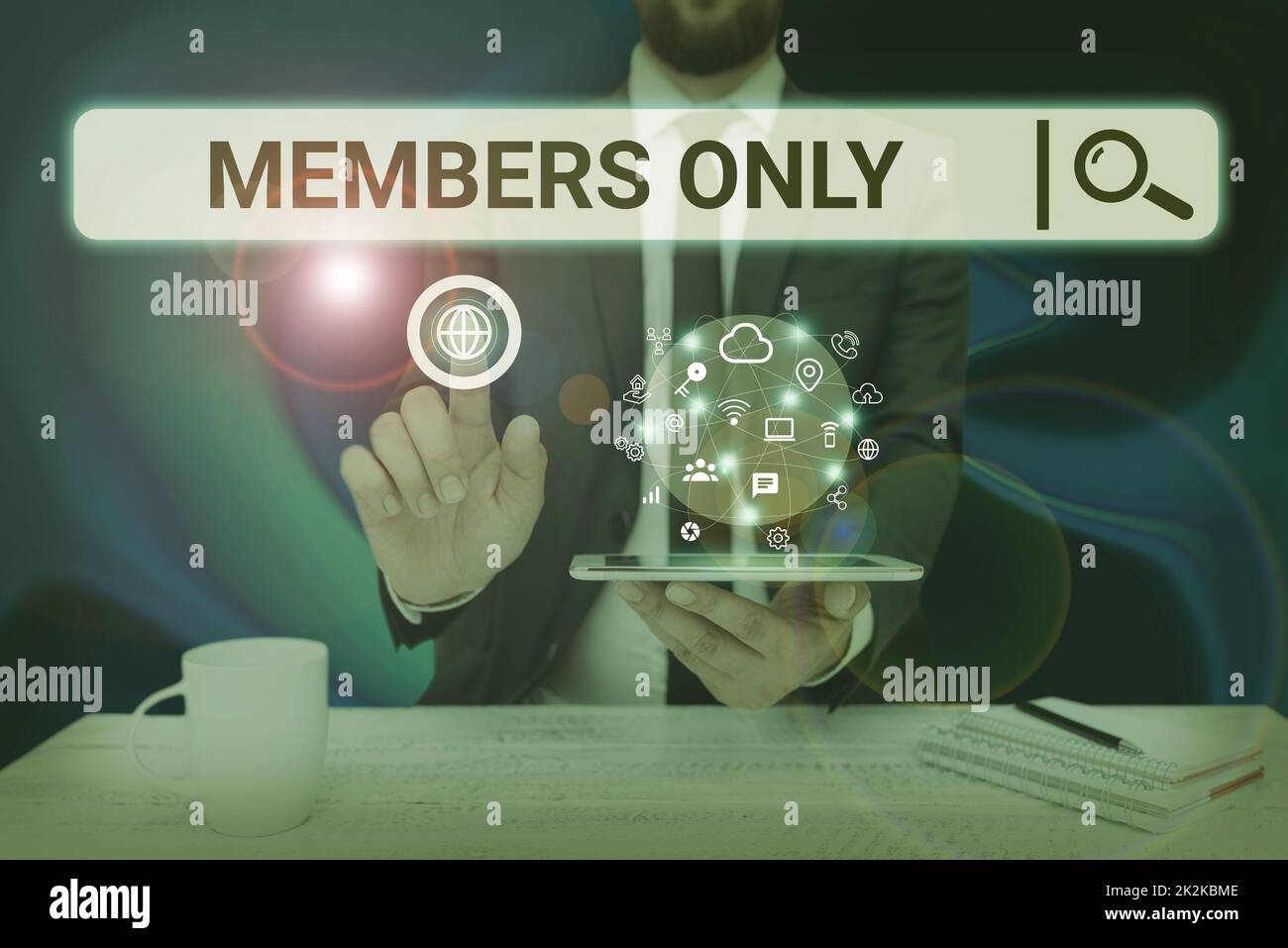 Inspiration showing sign Members Only. Conceptual photo Limited to an ...