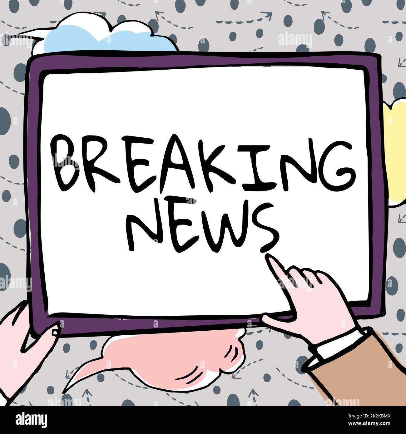 Writing displaying text Breaking News. Conceptual photo Special Report ...