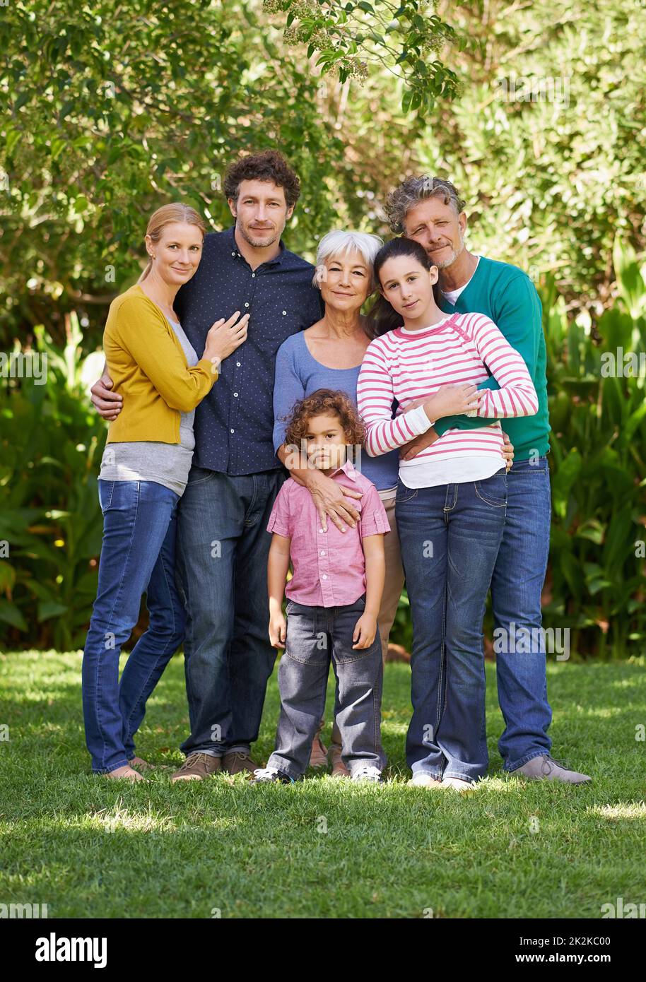 Theyve got strong family ties. Full length portrait of a happy family ...