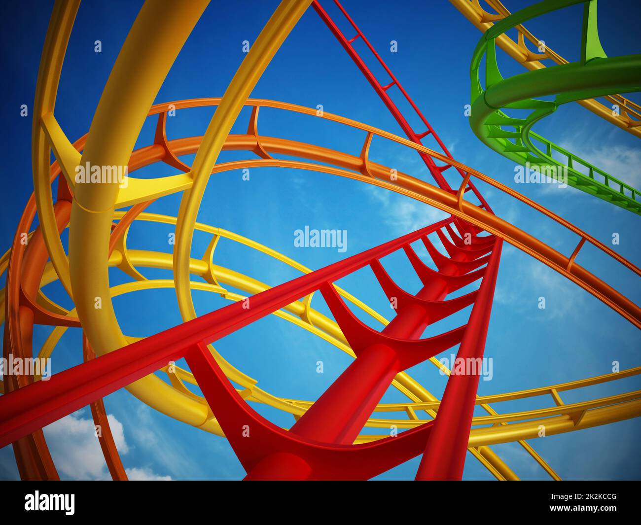 Rollercoaster illustration hi-res stock photography and images - Alamy