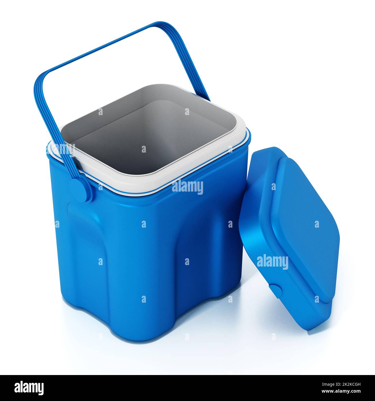 Portable car mini fridge isolated on white background. 3D illustration ...