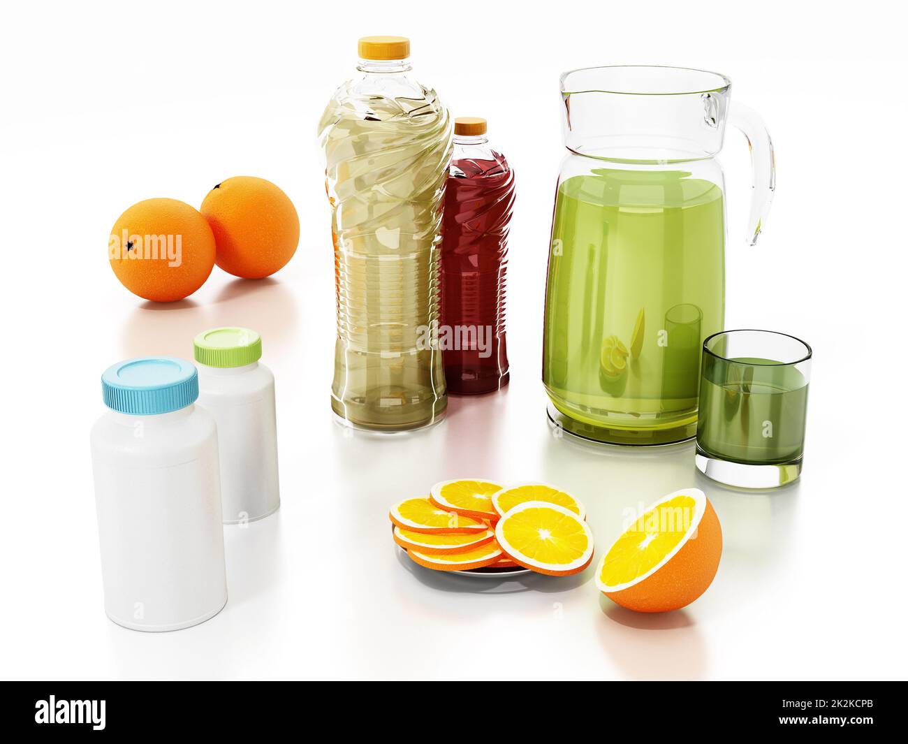 Pills vegetables fruits Cut Out Stock Images & Pictures - Alamy