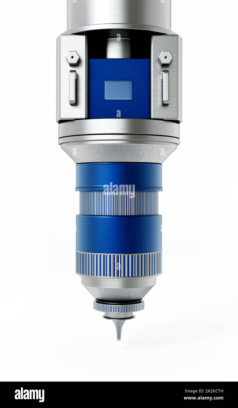 Laser cutter isolated on white background. 3D illustration Stock Photo ...