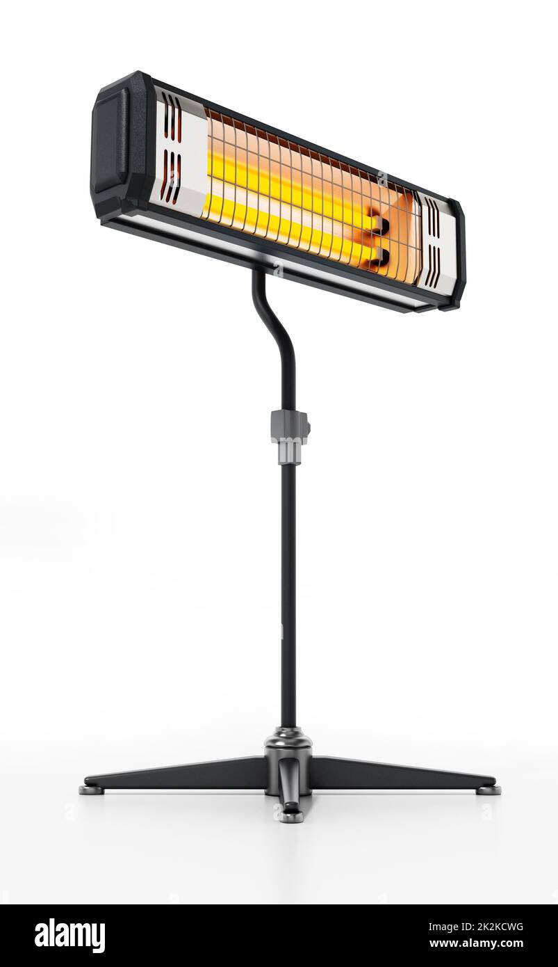 Infrared heater isolated on white background. 3D illustration Stock ...