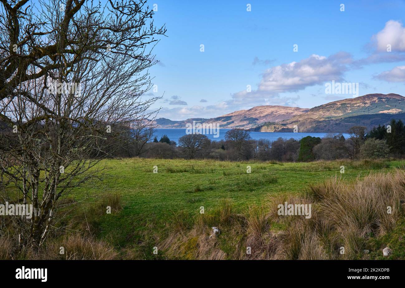 Mid-morning and a view west towards Loch Fyne from above Strachur ...