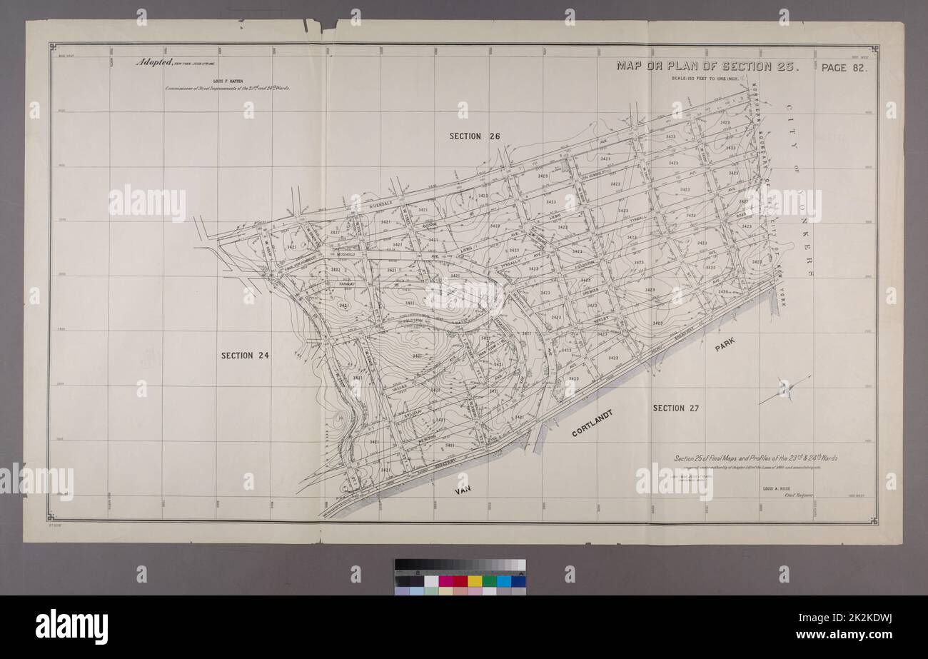 New York (N.Y.). Topographical Bureau. Cartographic, Maps. 1892 - 1895 ...