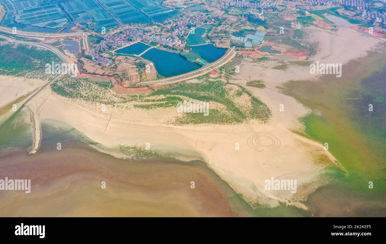 NANCHANG, CHINA - SEPTEMBER 23, 2022 - An aerial photo shows a bizarre ...