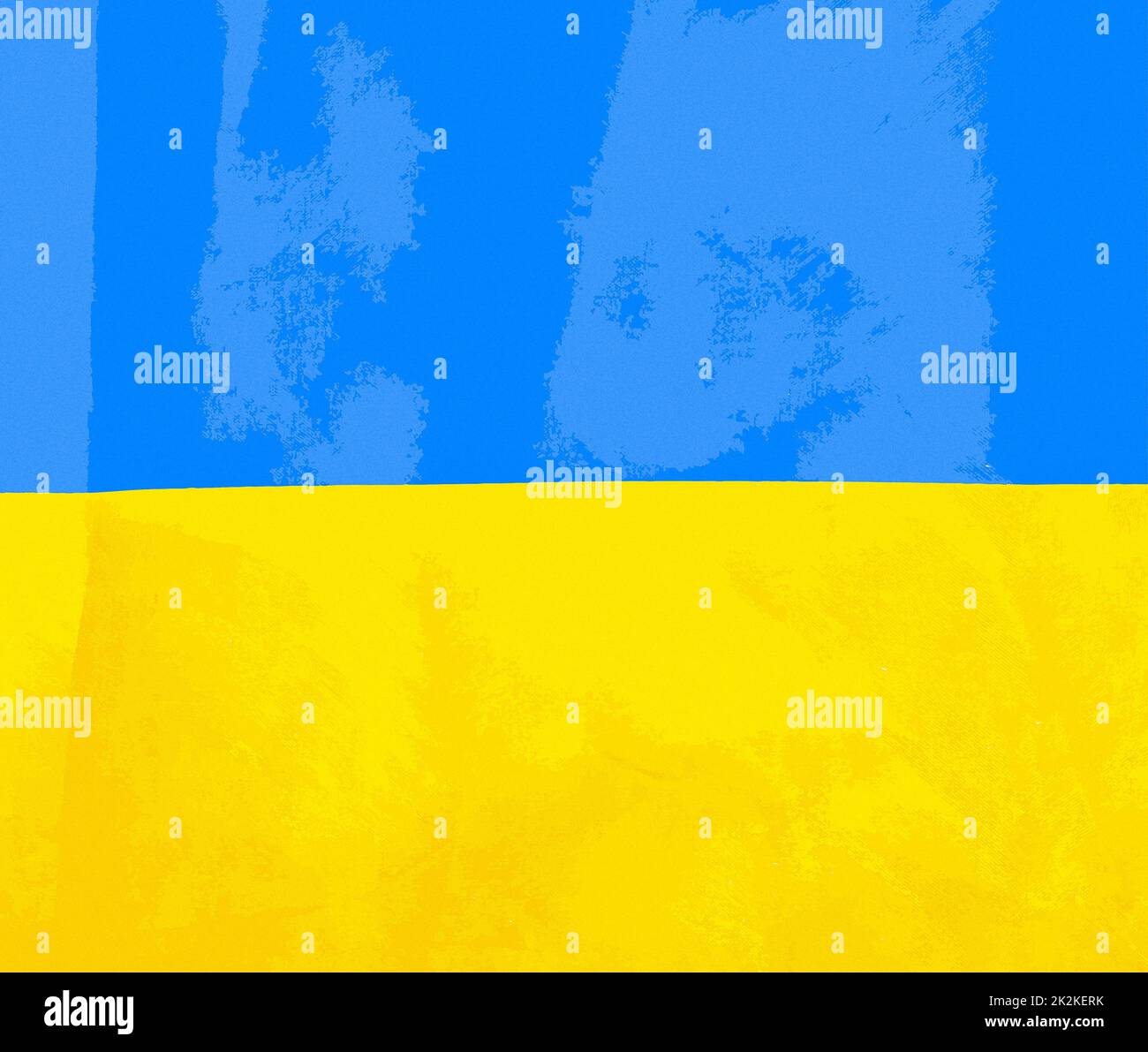 Illustration of the National Flag of Ukraine Stock Photo - Alamy