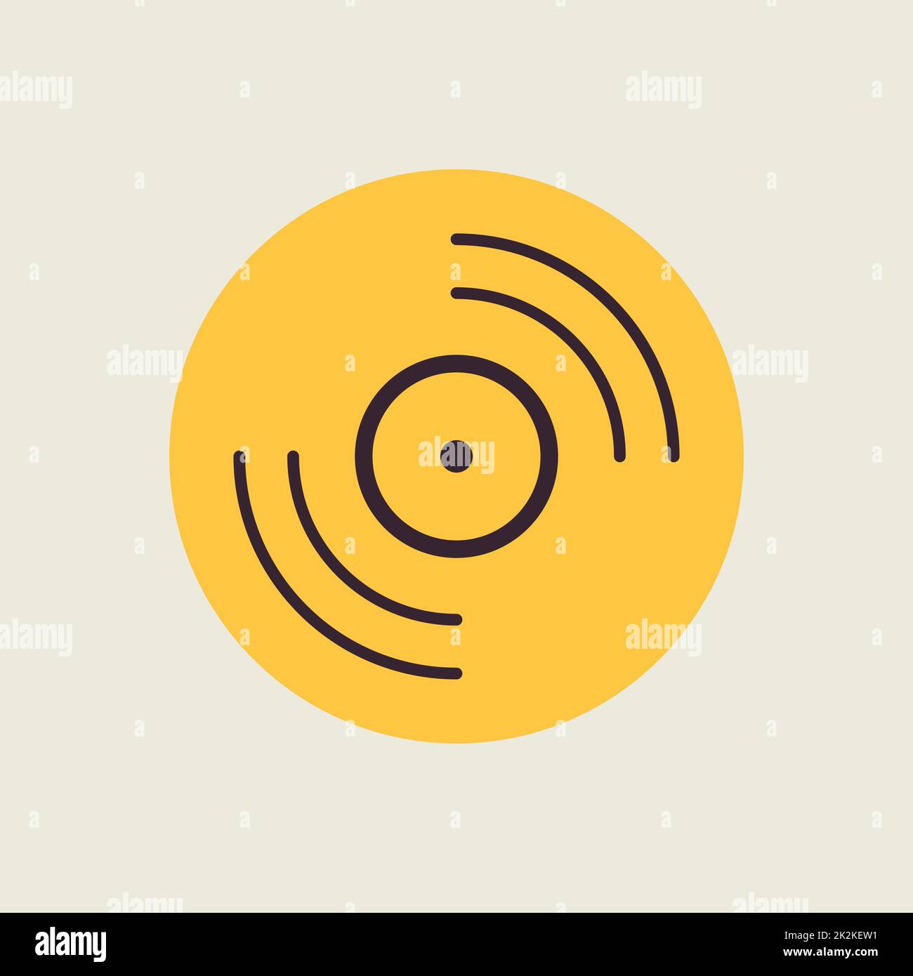 Vinyl record, lp record vector icon Stock Photo - Alamy