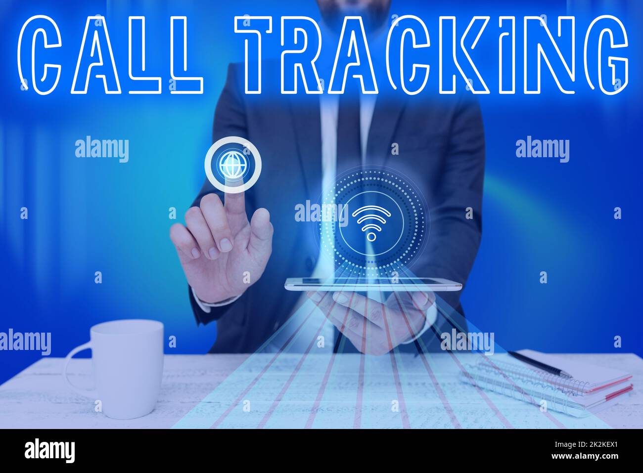 Conceptual display Call Tracking. Business approach Organic search ...
