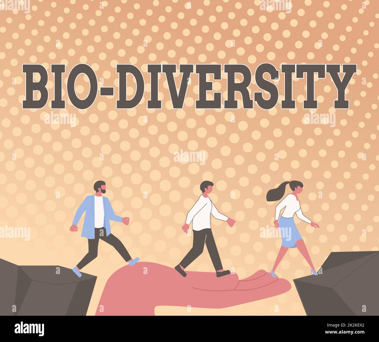 Text sign showing Bio Diversity. Concept meaning Variety of Life Organisms Marine Fauna ...