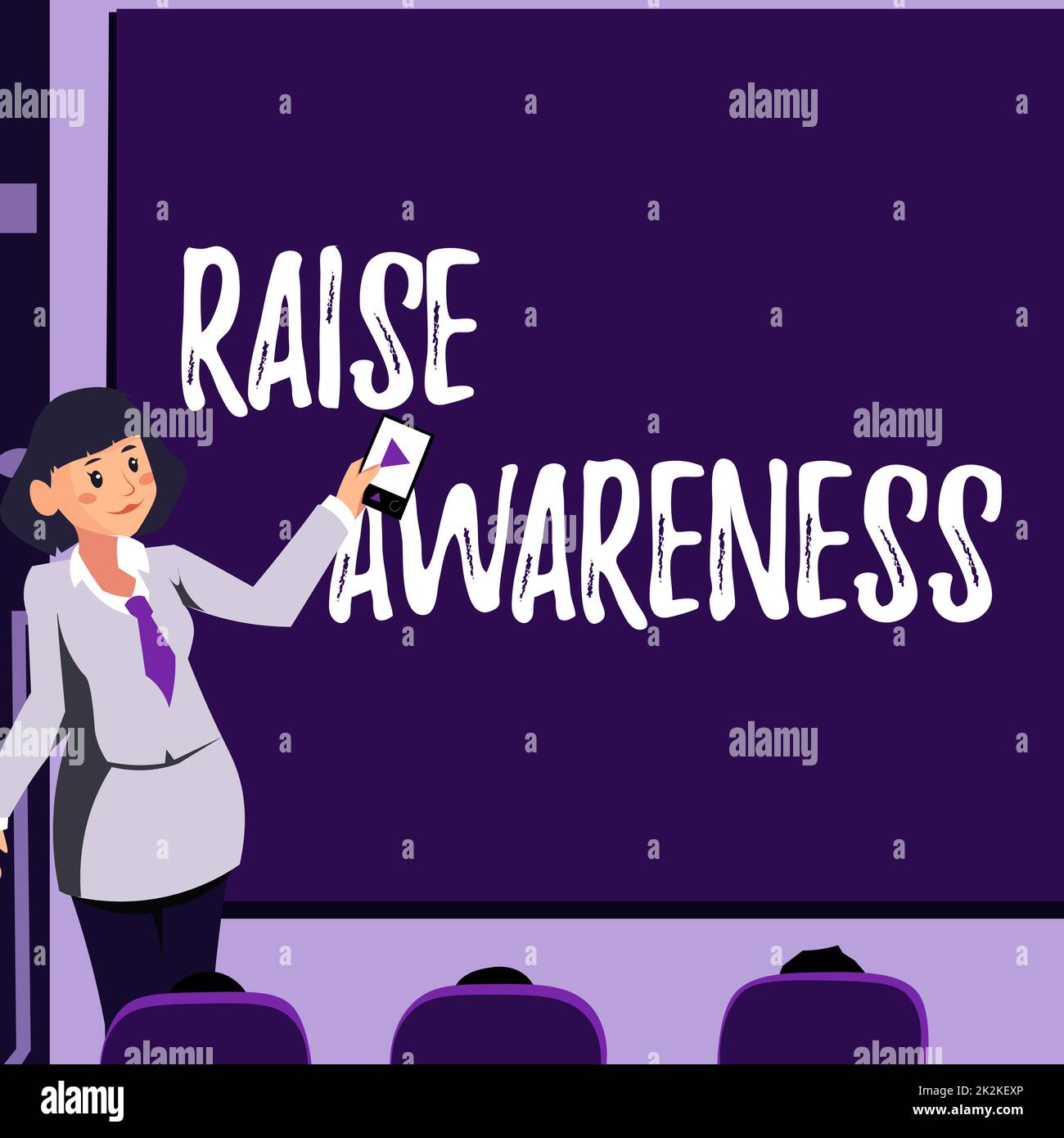 Writing displaying text Raise Awareness. Word for creating a specific ...