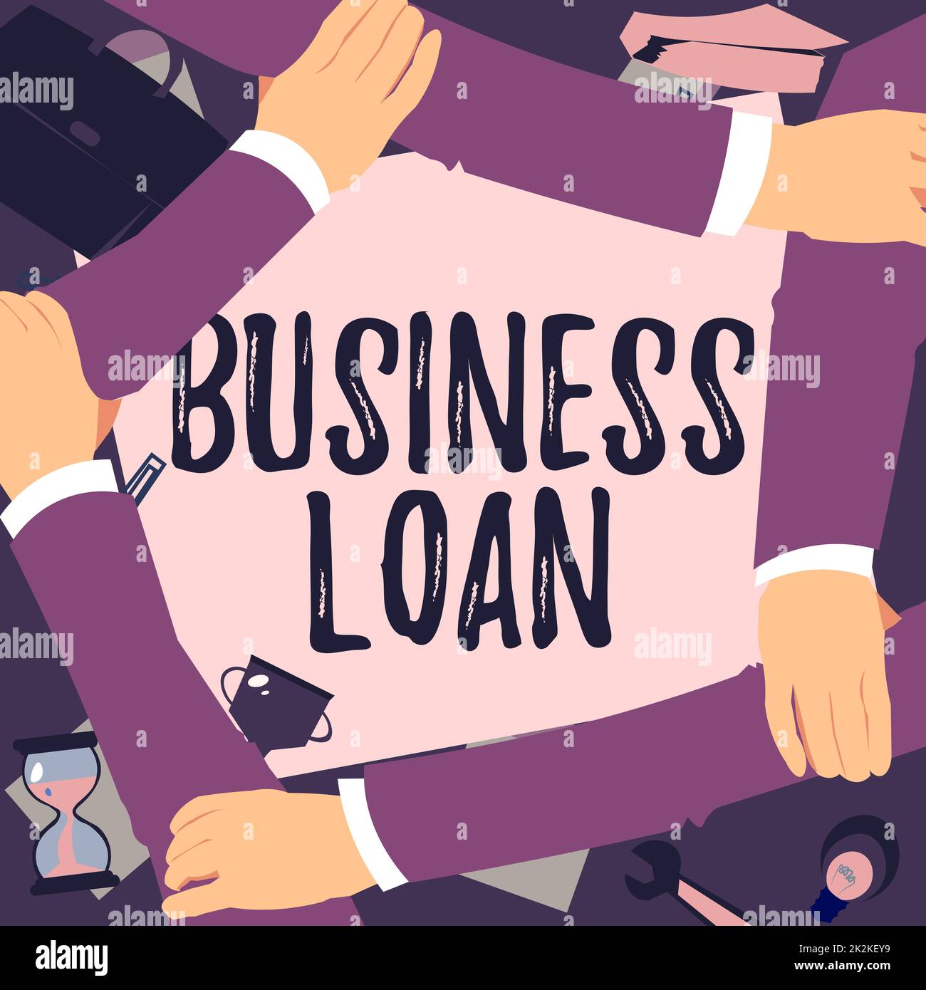 Conceptual display Business Loan. Business idea Credit Mortgage ...