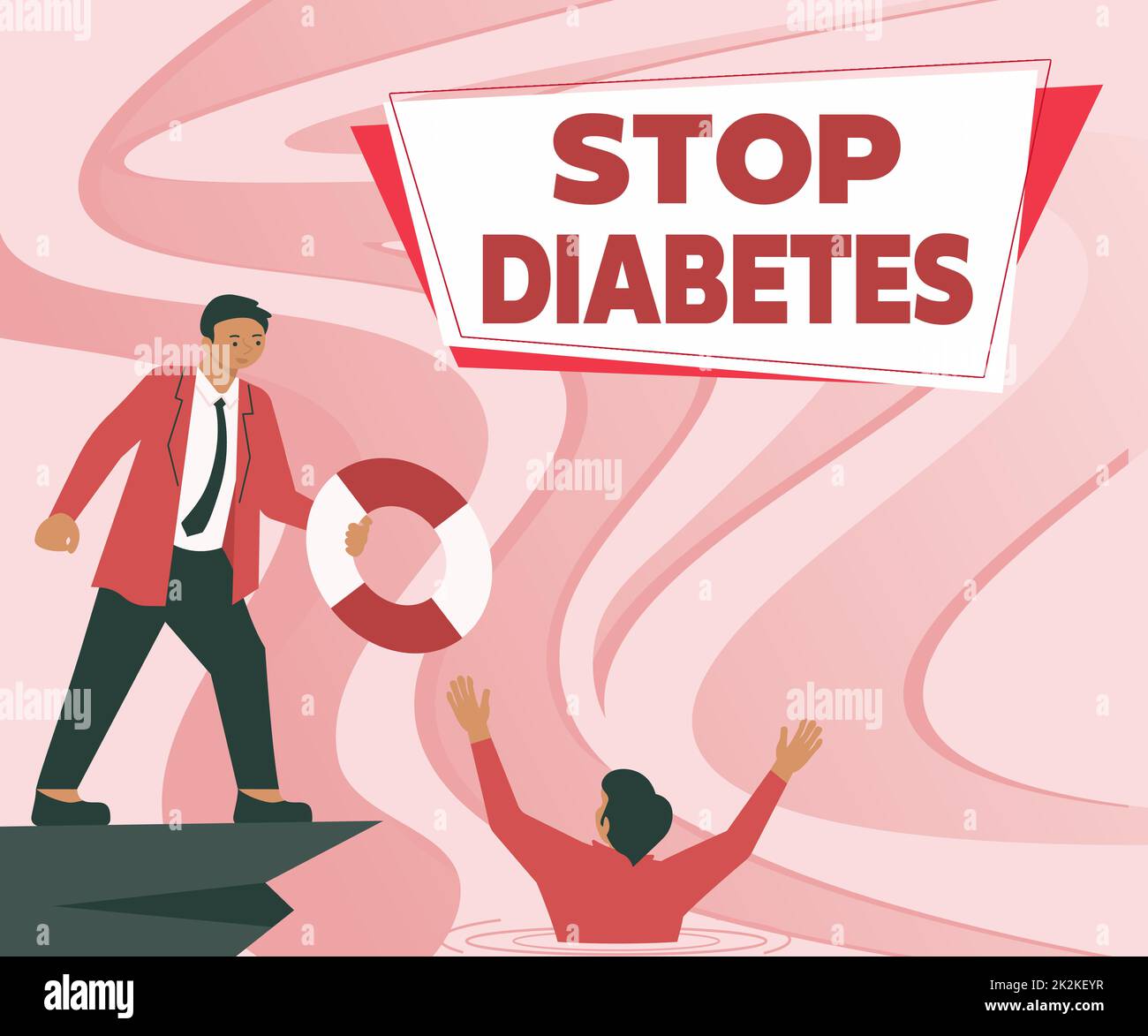 Text showing inspiration Stop Diabetes. Business concept Blood Sugar ...