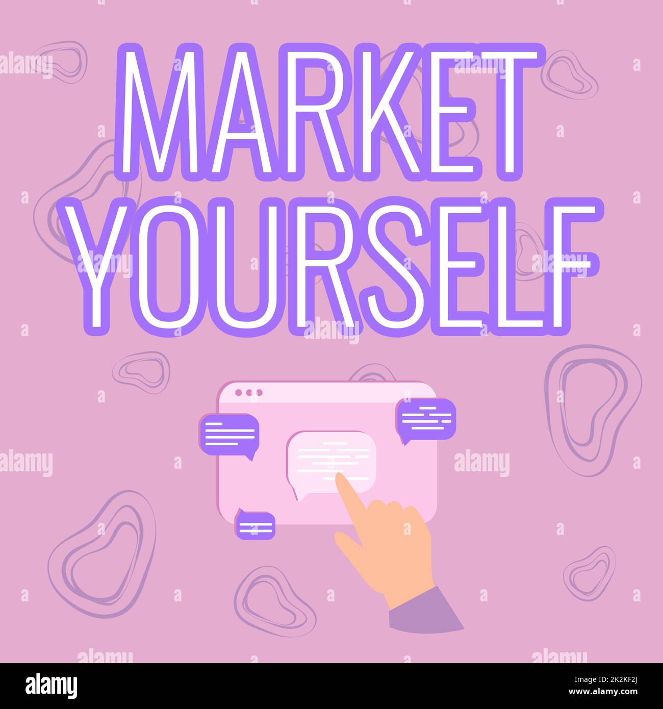 Inspiration showing sign Market Yourself. Word Written on Making ...