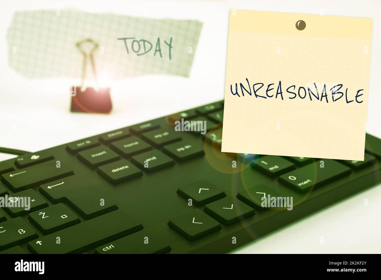 Text showing inspiration Unreasonable. Concept meaning Beyond the ...