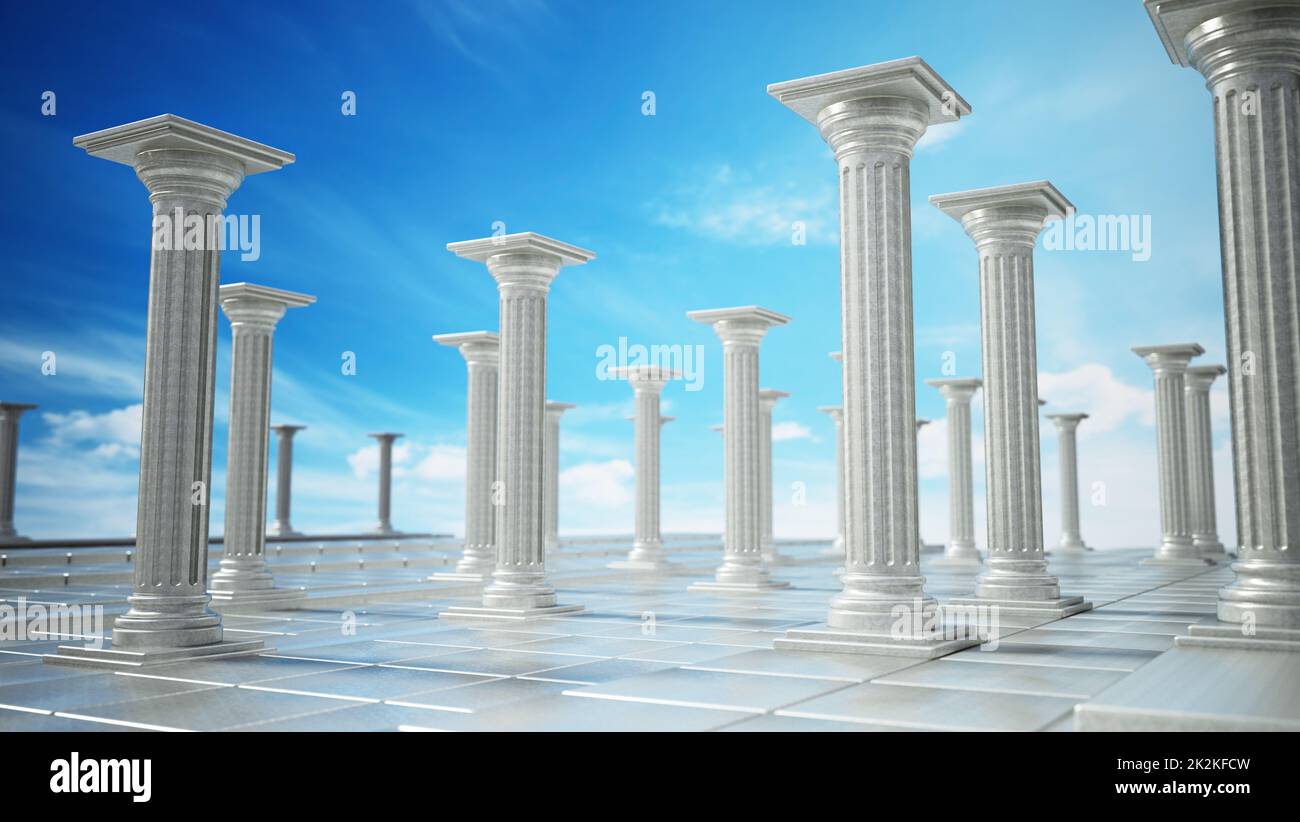 Greek architecture illustration hi-res stock photography and images - Alamy