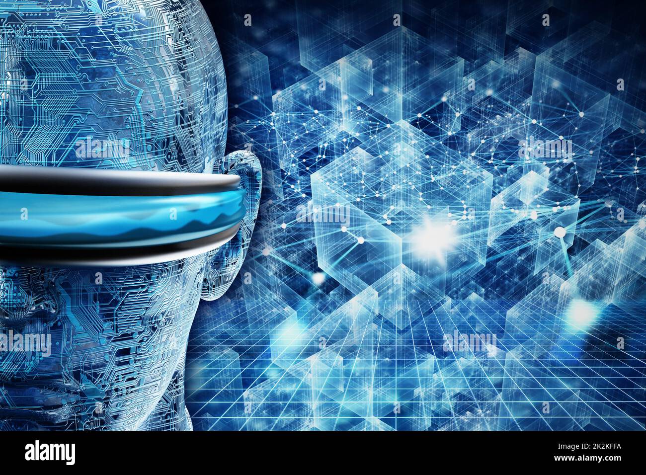 Cyber virtual background hi-res stock photography and images - Alamy