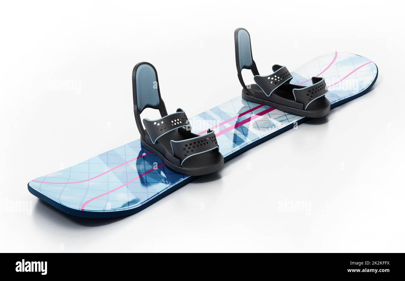 Snowboard isolated on white background. 3D illustration Stock Photo - Alamy