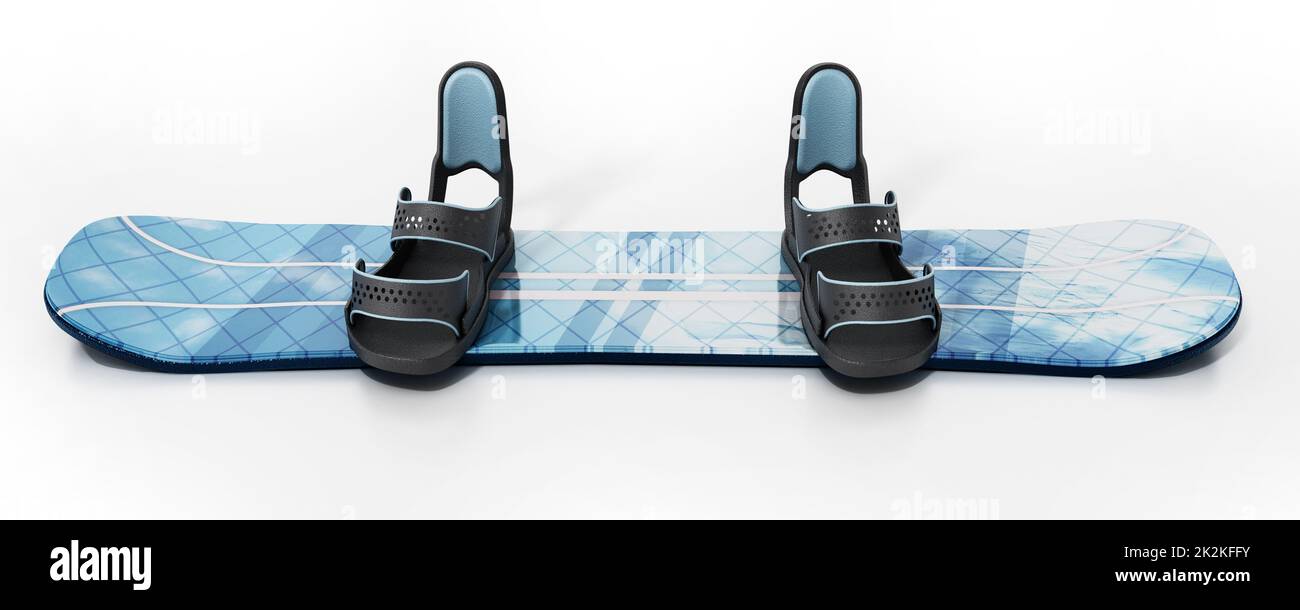 Snowboard isolated on white background. 3D illustration Stock Photo - Alamy