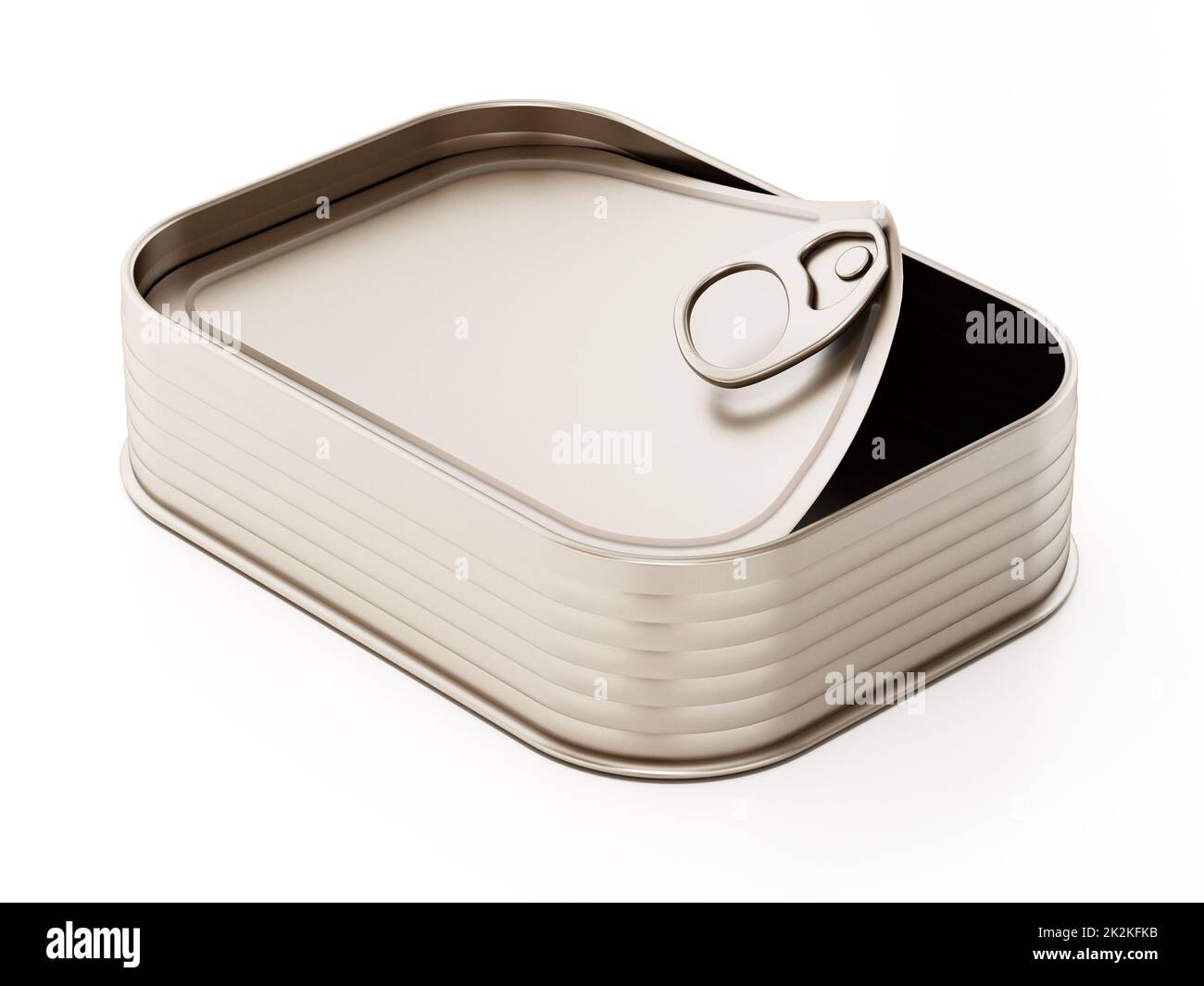 Fish can isolated on white background. 3D illustration Stock Photo - Alamy