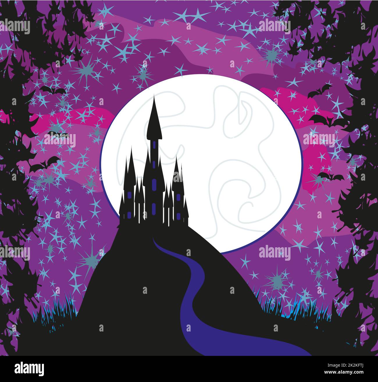 Magic Fairy Tale Princess Castle Stock Photo - Alamy