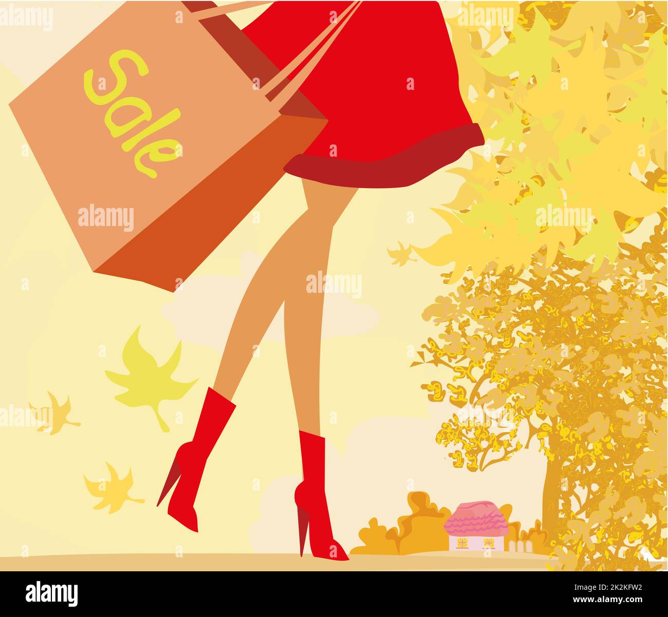 Elegant autumn sale banner hi-res stock photography and images - Alamy