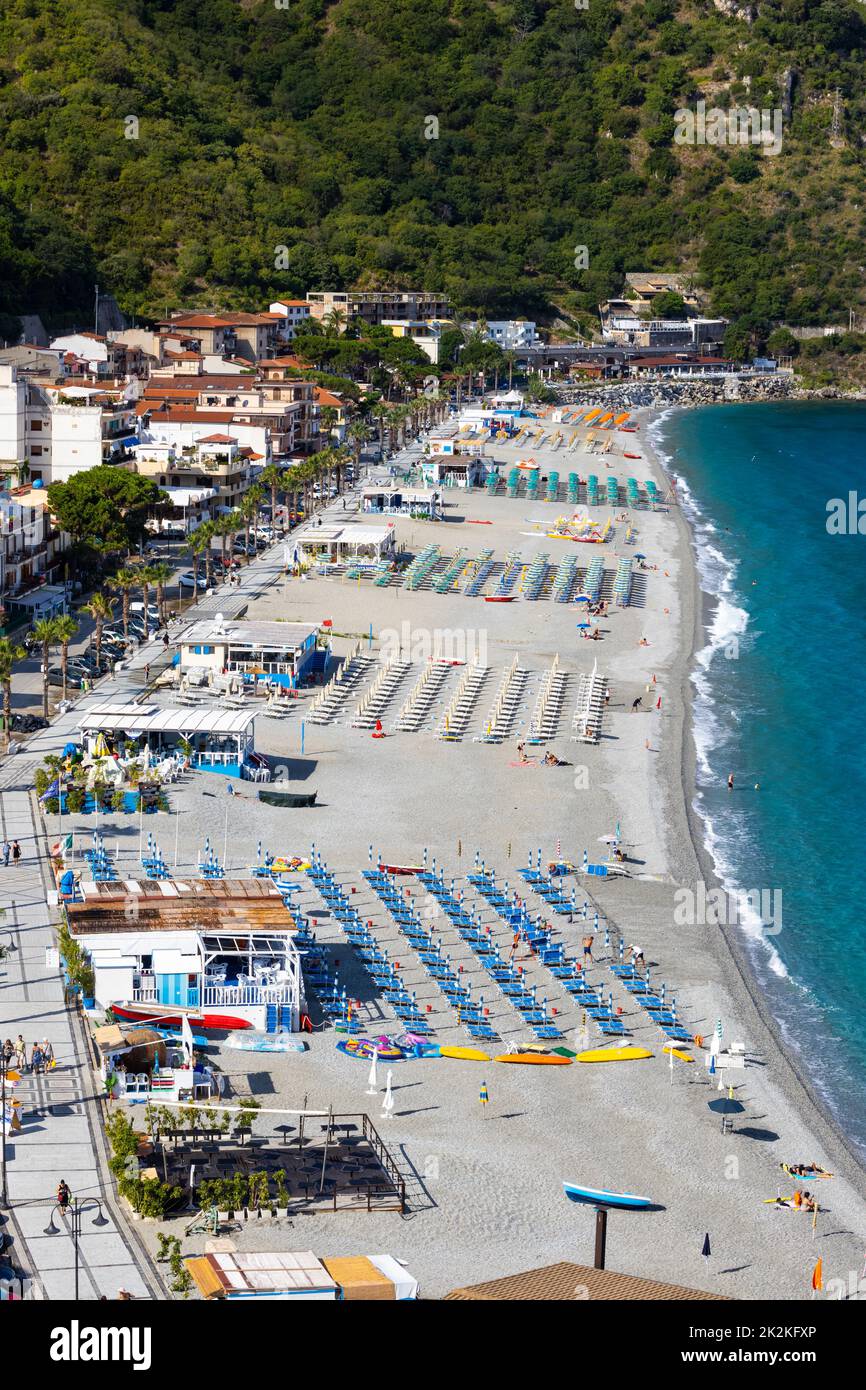 Beach in Ruffo di Scilla in Calabria region, Italy Stock Photo - Alamy
