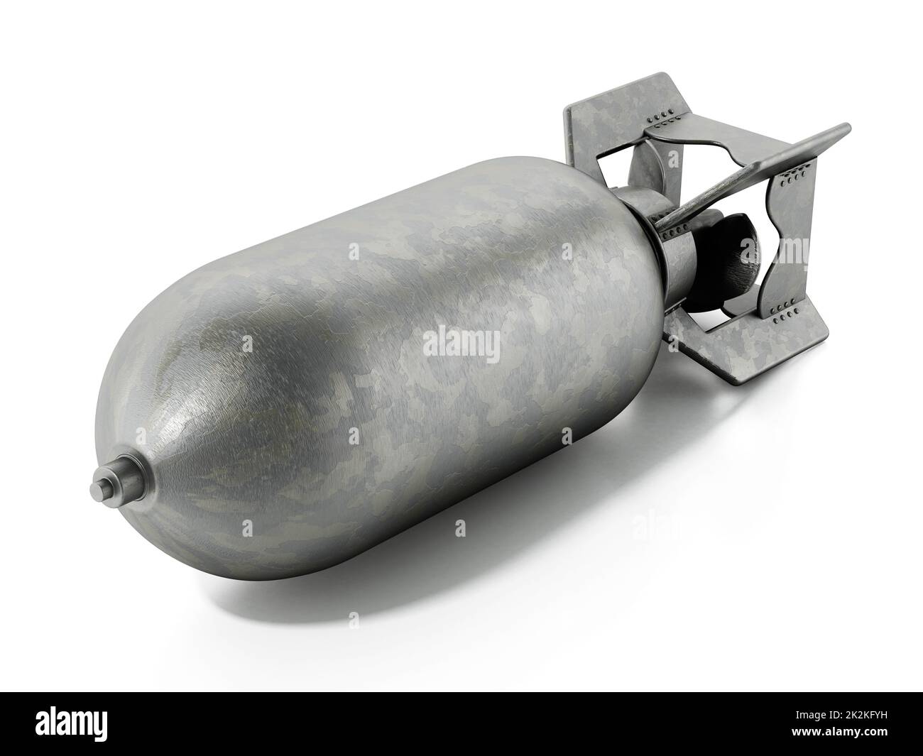 Retro bomb isolated on white background. 3D illustration Stock Photo ...