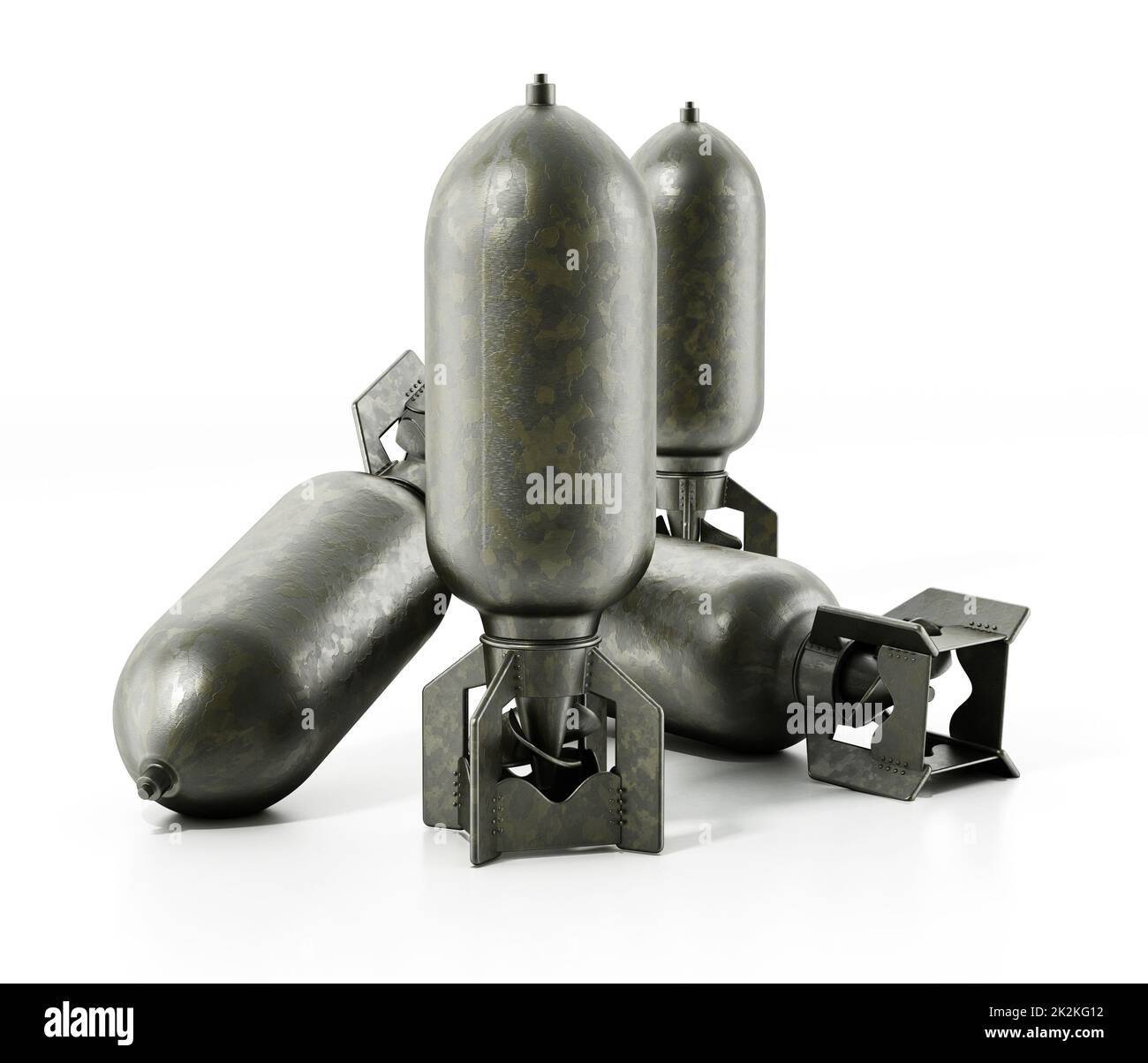 Retro bomb isolated on white background. 3D illustration Stock Photo ...