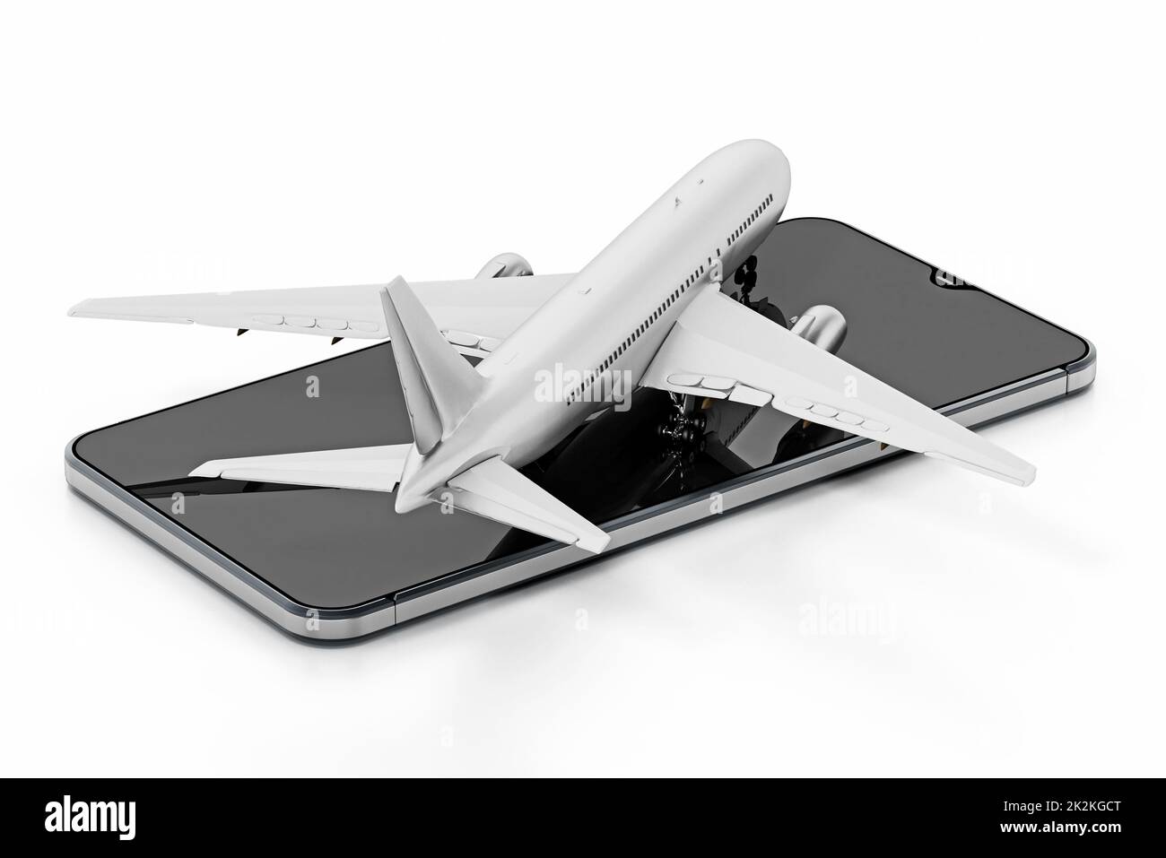 Flight booking concept smartphone Cut Out Stock Images & Pictures - Alamy