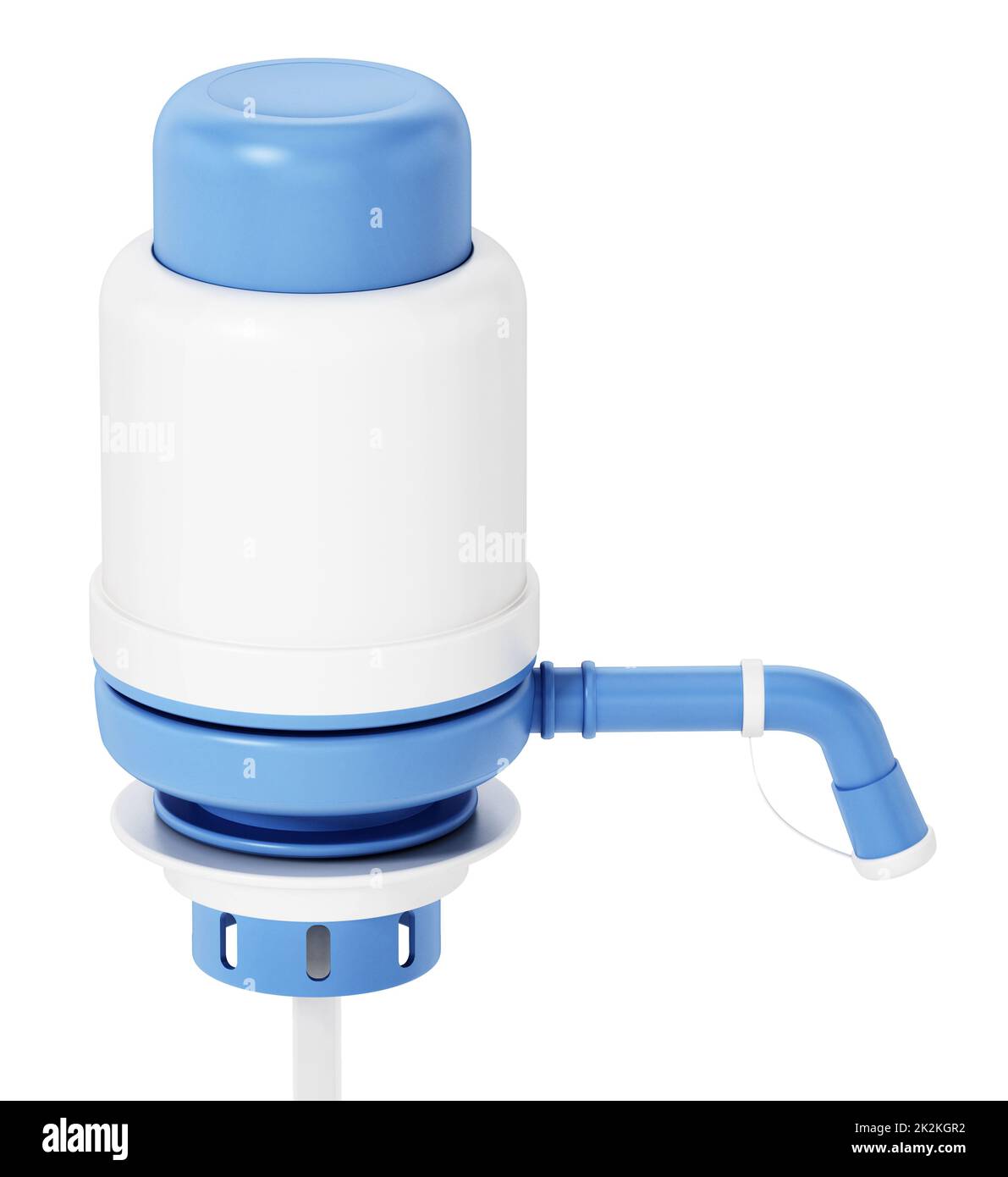 Generic water container pump isolated on white background. 3D ...