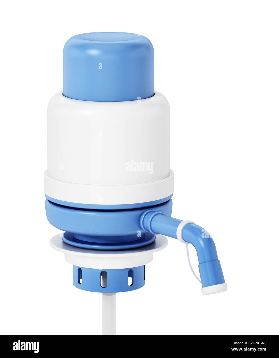 Generic water container pump isolated on white background. 3D ...