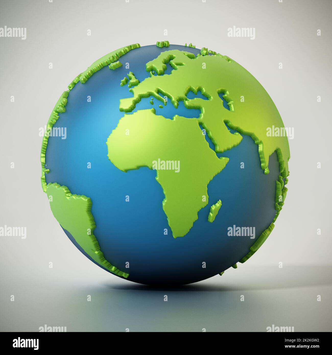 Blue green globe hi-res stock photography and images - Alamy