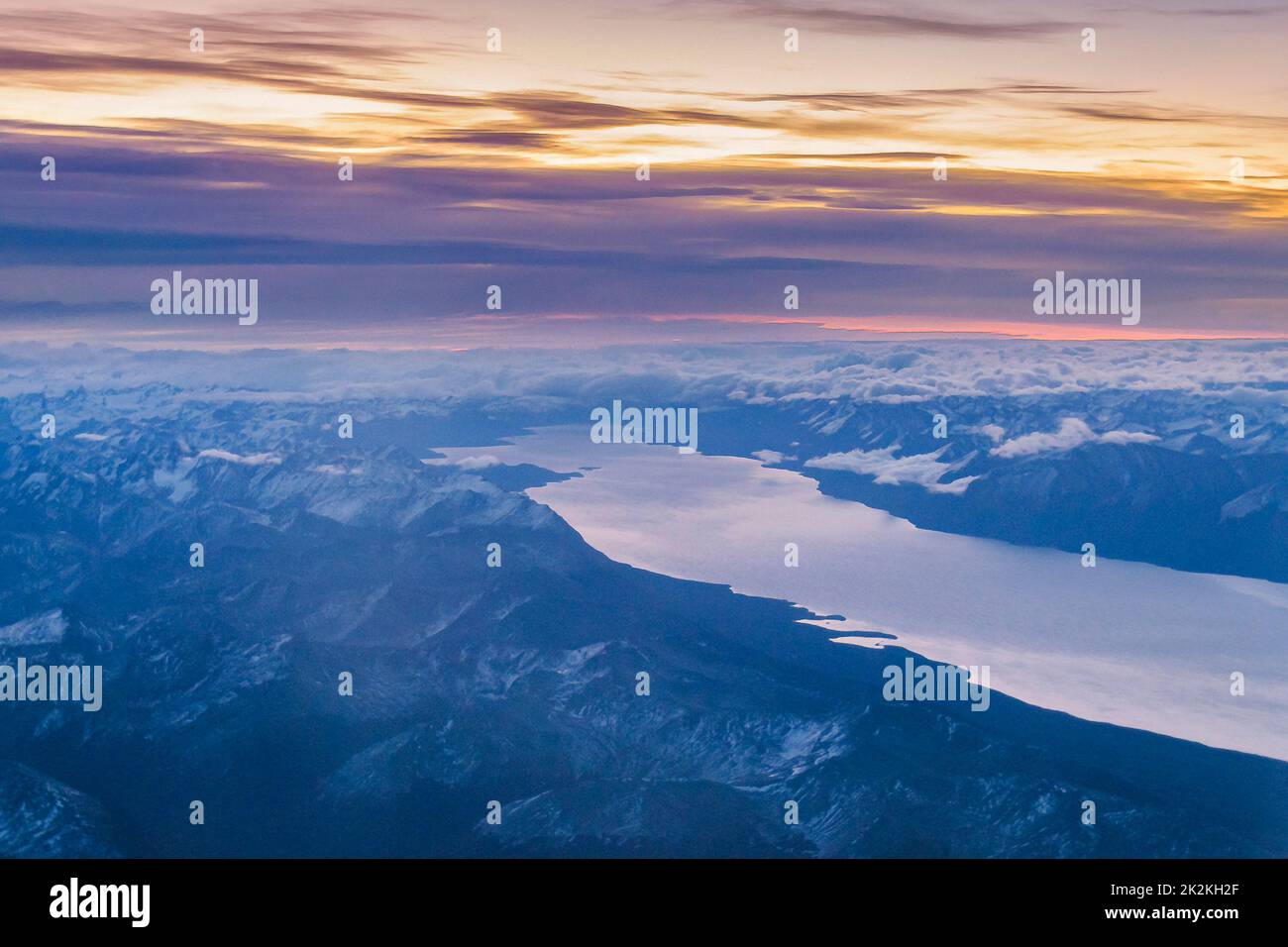 Fagnano Lake Aerial View, Argentina Stock Photo - Alamy