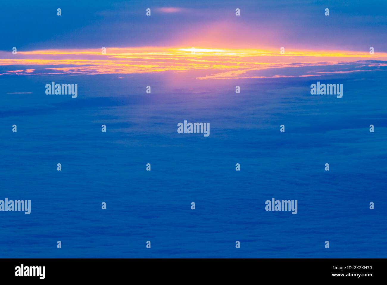 Sunset Aerial Cloudscape Scene Stock Photo - Alamy