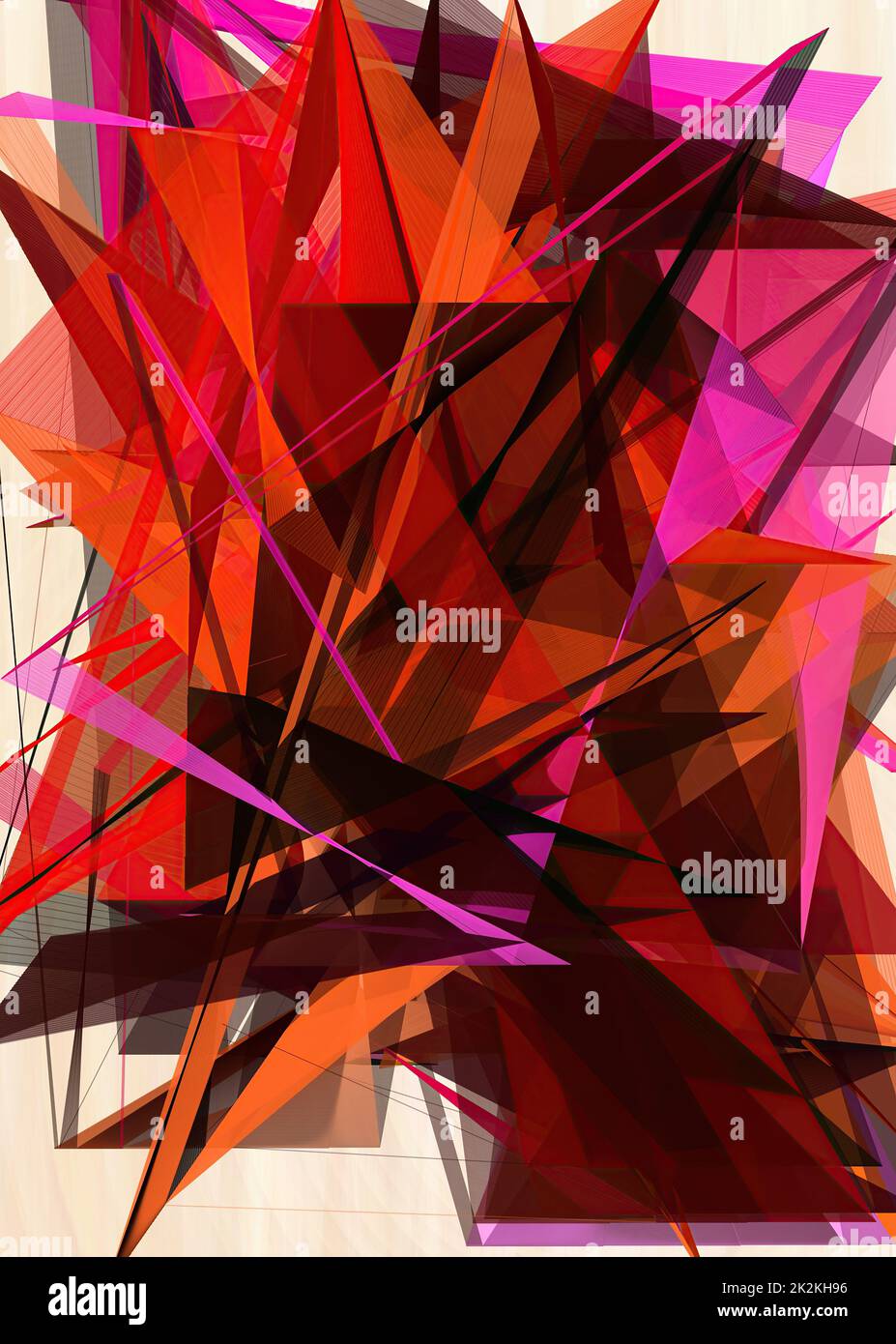 Geometric pattern of triangles hi-res stock photography and images - Alamy