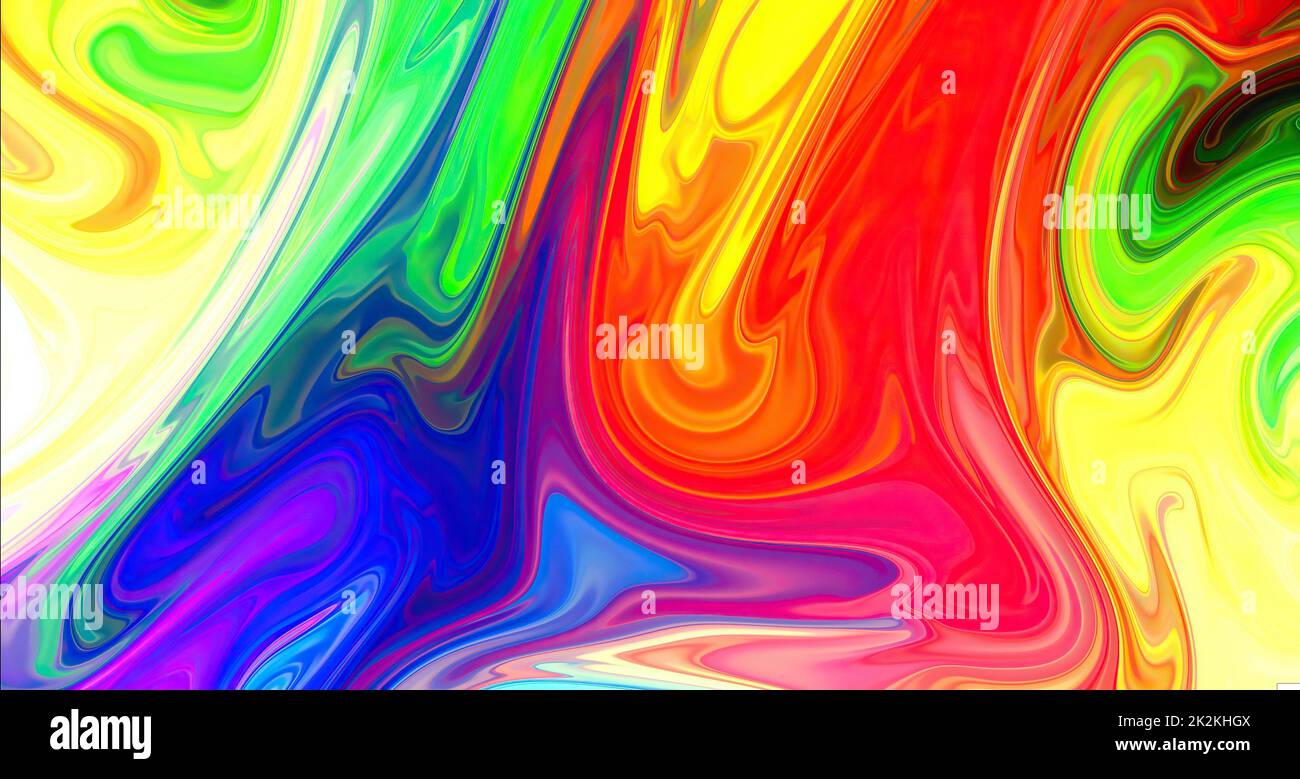Colorful paint mix with gradient vivid colors Stock Photo - Alamy