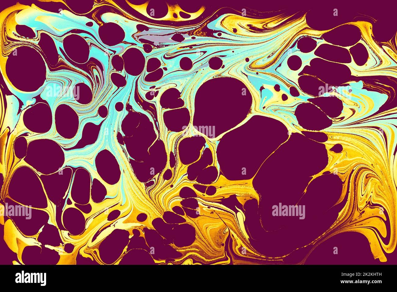 Abstract creative marbling pattern for fabric. Ebru marble effect ...