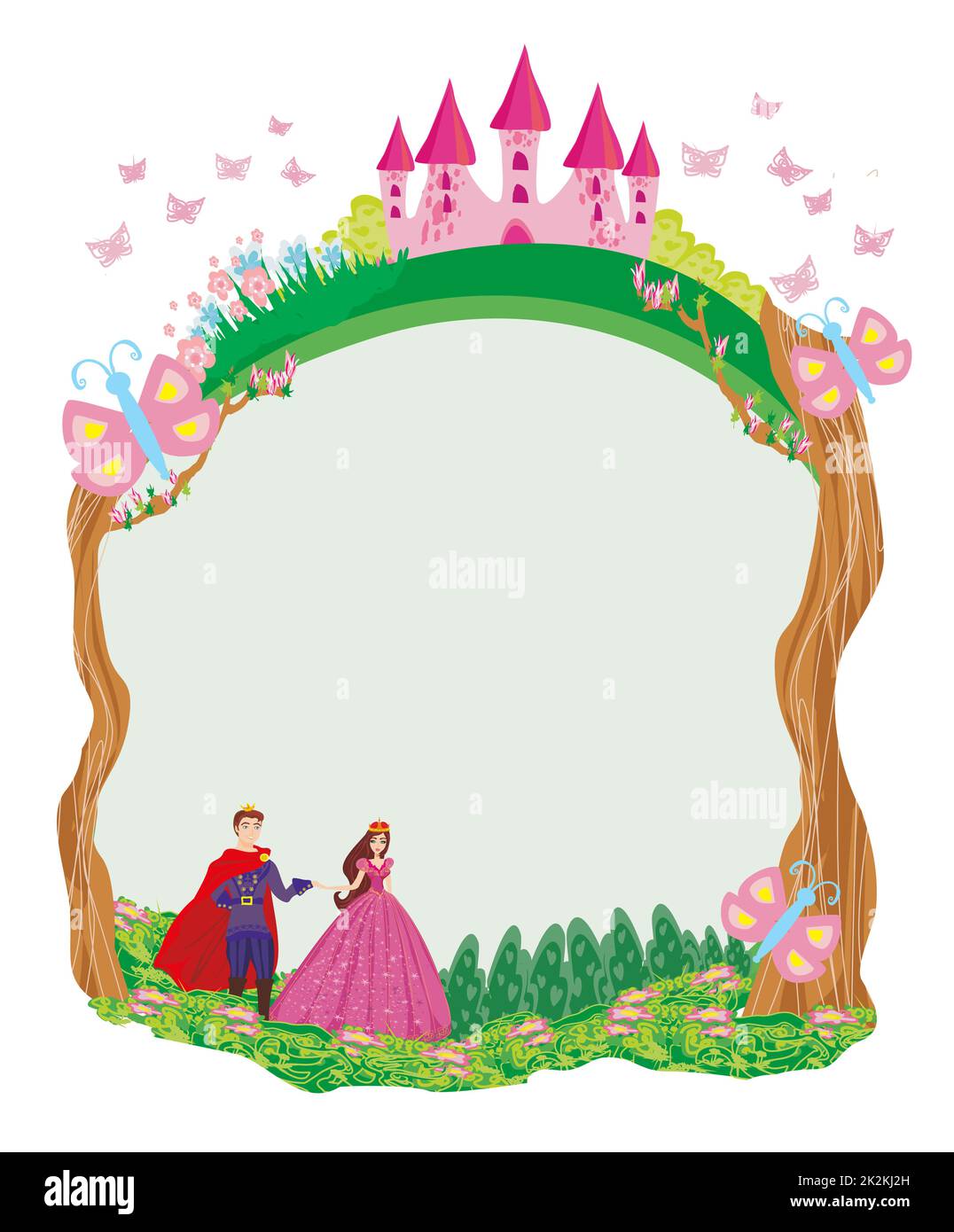 Beautiful prince and princess in the garden - frame Stock Photo - Alamy